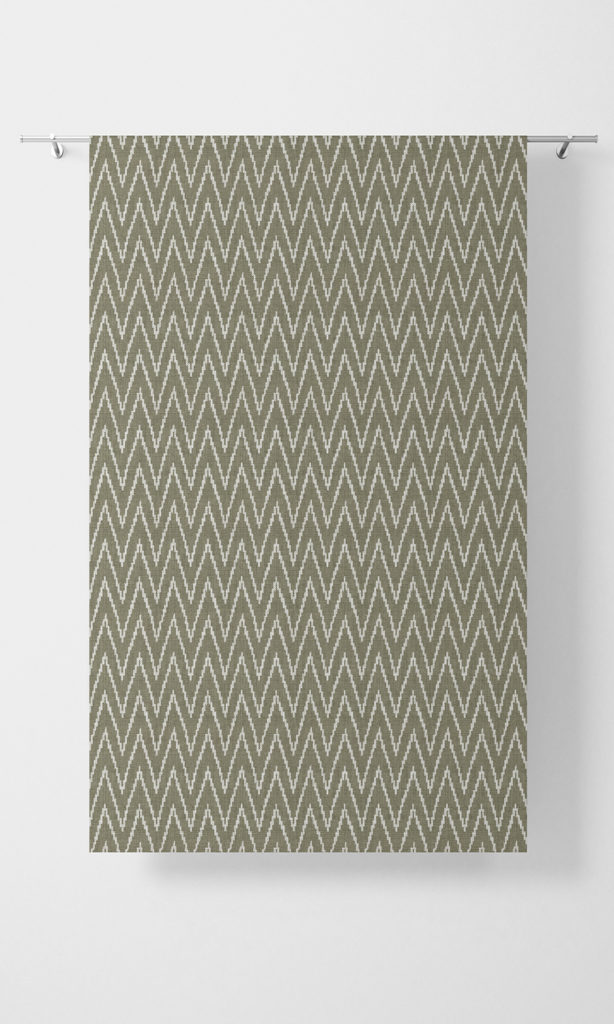 Buy Modern Chevron Print Shades Online I Green/ White I Spiffy Spools