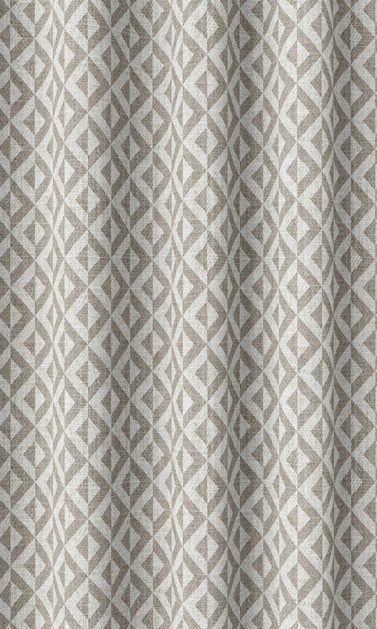 Buy Modern Geometric Patterned Window Blinds Online I Grey/ White