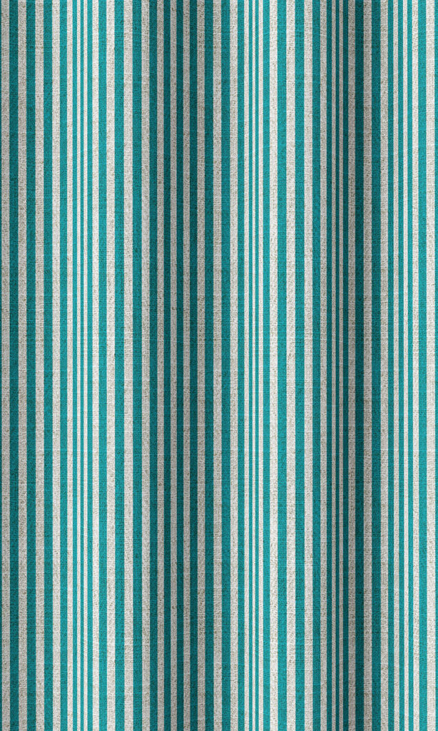 Shop Striped Print Window Shades Online I Pacific Blue I Spiffy Spools
