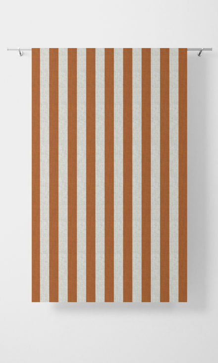Buy Modern Striped Custom Shades Online I Burnt Orange/ White I Spiffy ...