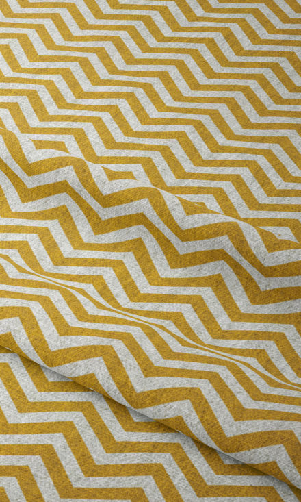 'The Swing' Chevron Print Window Shades (Deep Yellow/ White)