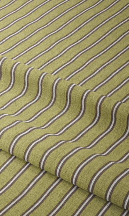 'Fern Green' Striped Print Shades (Chartreuse Green/ Brown)