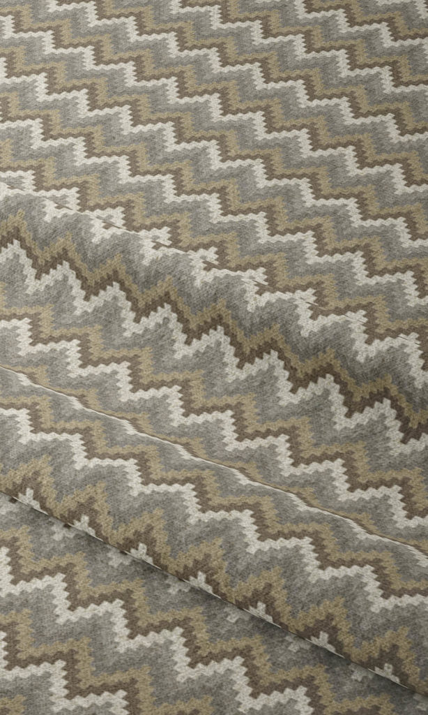 Order Chevron Patterned Window Shades I Brown/ Grey I Spiffy Spools