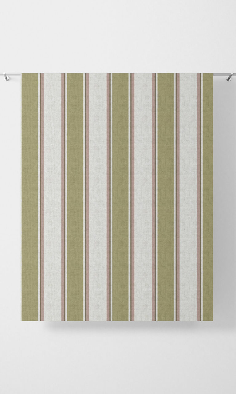 Shop Striped Window Blinds Online I Green/ Pink/ White I Spiffy Spools