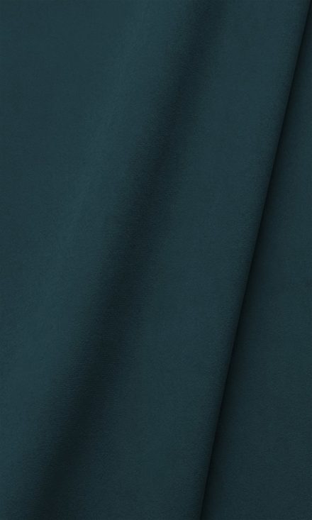 'Gulfstream' Plain Velvet Fabric (Deep Blue)