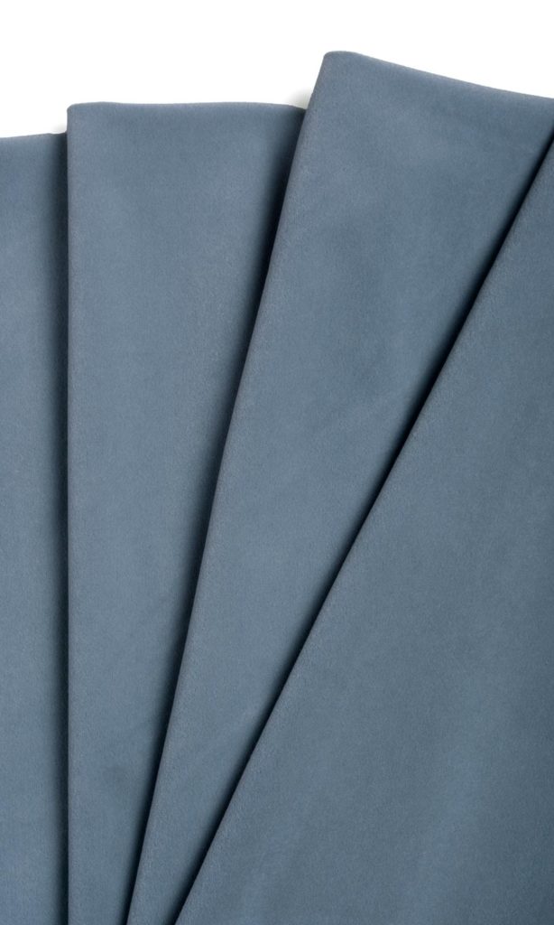 Order Velvet Roman Shades Online I Grey/ Blue I Spiffy Spools
