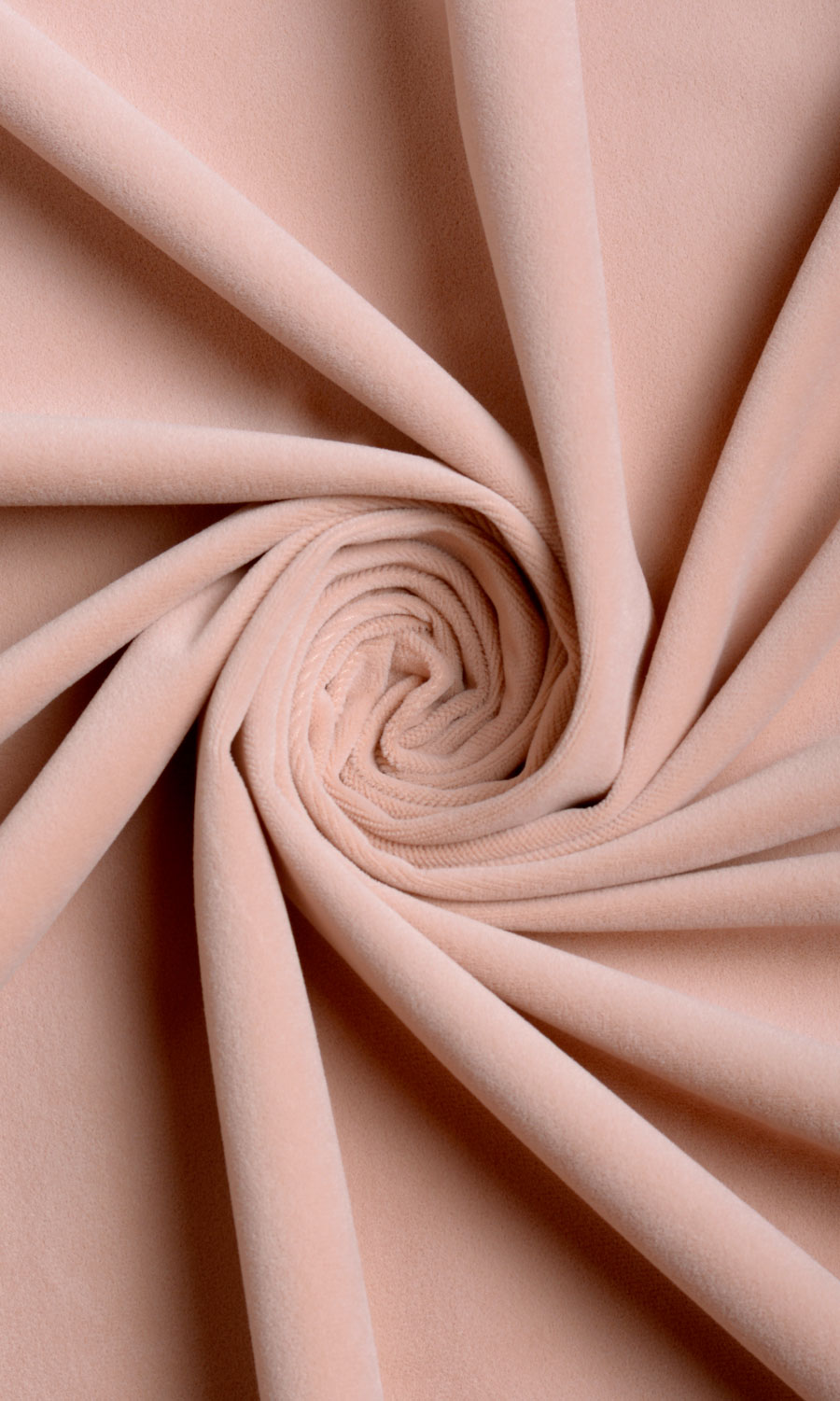 'Graceful Pink' Velvet Custom Roman Blinds (Blush Pink)