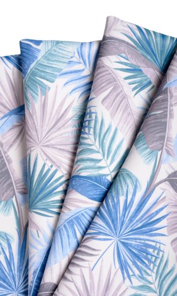 'Feather Blue' Botanical Floral? Window Shades (Blue/ Purple)