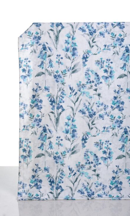 Order Floral Print Roman Shades Online I Blue/ Grey I Spiffy Spools