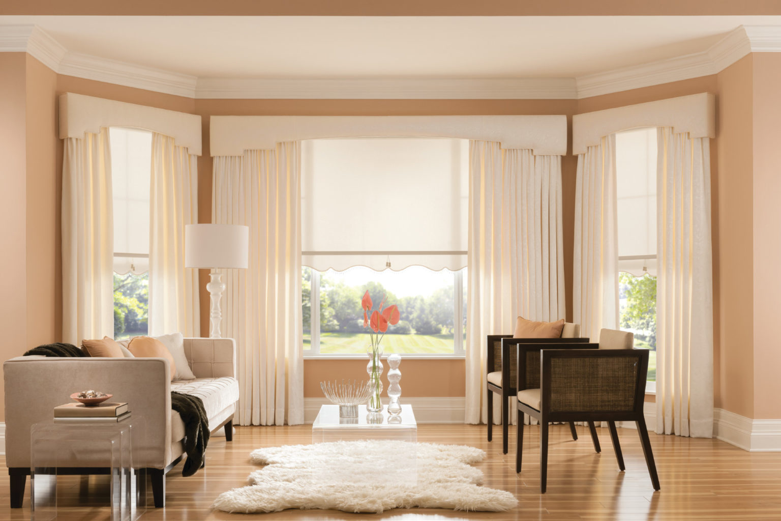How to Hang Curtains with Valance | Spiffy Spools