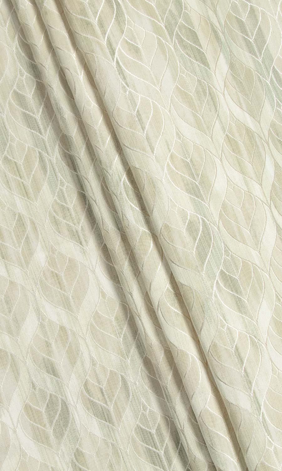 'Forest Glade' Petal Patterned Window Shades (Soft Green)