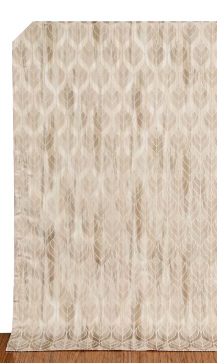 'Victorian Wisp' Petal Patterned Roman Shades (Pale Beige/Brown)
