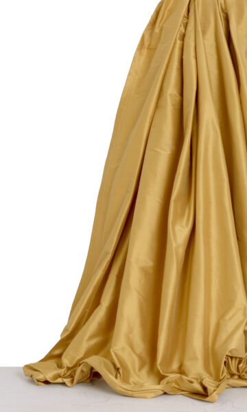 Custom Length Silk Drapes Online I Ochre/ Burnt Yellow I Spiffy Spools