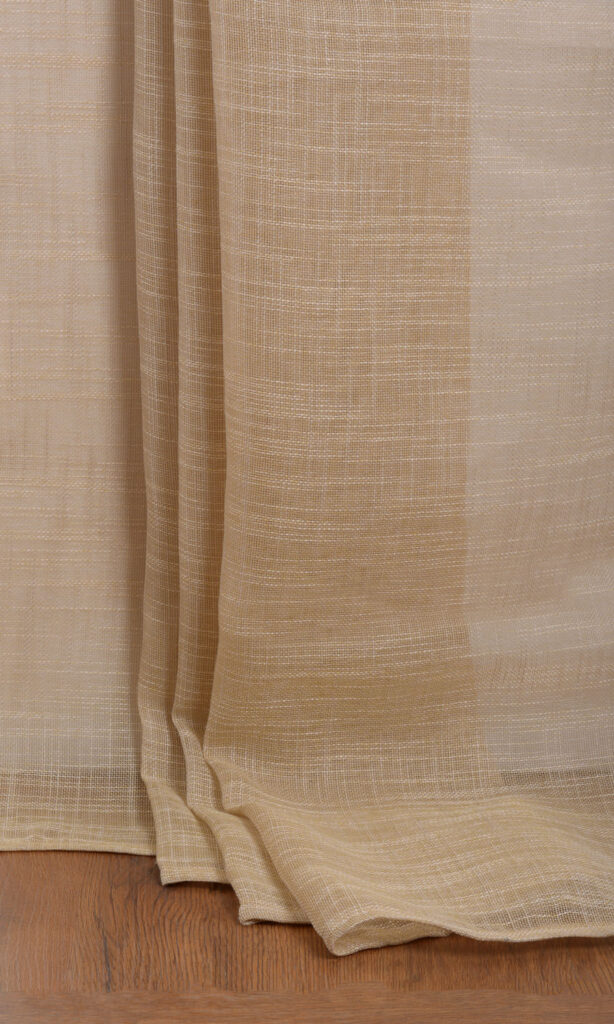 ‘Prairie Dusk’ Textured Natural Sheer Window Curtains (Beige) – Spiffy ...